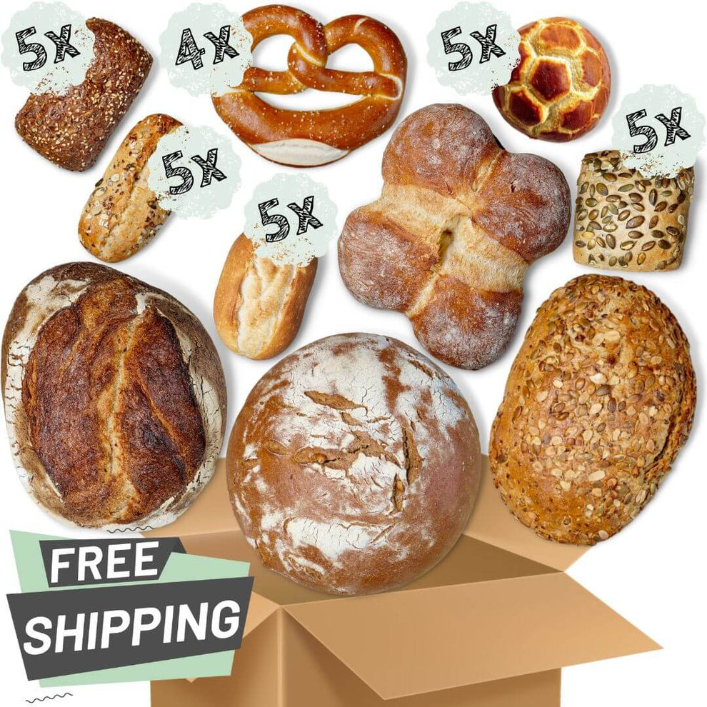 Germans Favorites Bread and Rolls Large Bundle Box | Wholesome Bakery ...